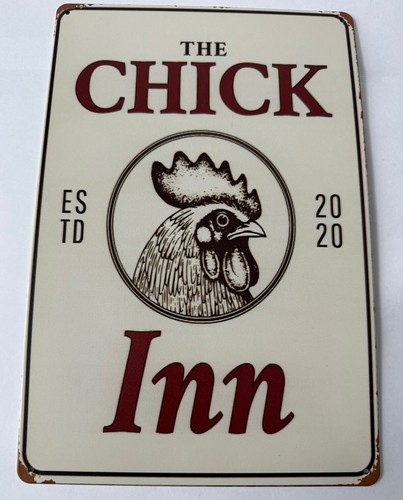 The Chick Inn Decorative Sign, Custom Aluminum Sign, Farm Decorative ...