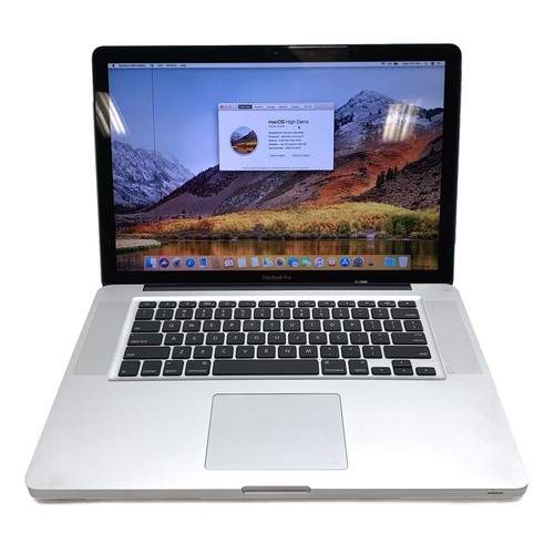 Apple Macbook Pro 6,2 A1286 15.6" Intel i7-620M 2.66GHz 8GB 500GB High Sierra | eBay