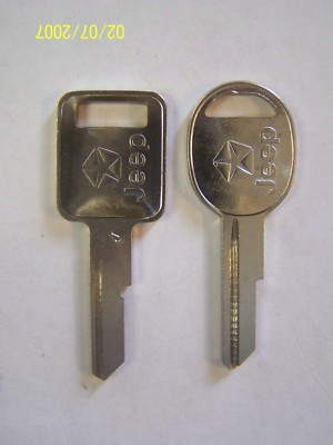 Jeep OEM key blanks Wrangler, Wagoneer Qty 2 | eBay