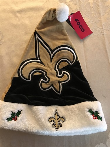 New Orleans Saints Foco Santa Hat | eBay
