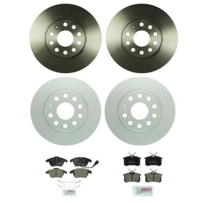 Bosch Front 288mm & Rear 252.8mm Brake Kit Disc Rotors Ceramic Pads For ...