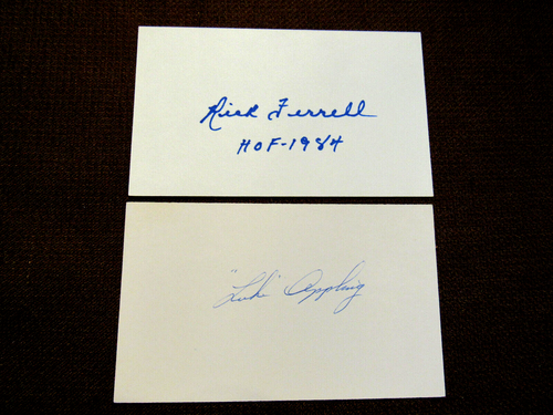 LUKE APPLING RICK FERRELL 2 X BATTING CHAMP ALL-STAR HOF SIGNED AUTO ...