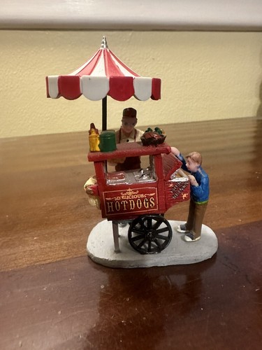 Lemax Hot Dog Food Cart Holiday Village Carnival Train Accent | eBay