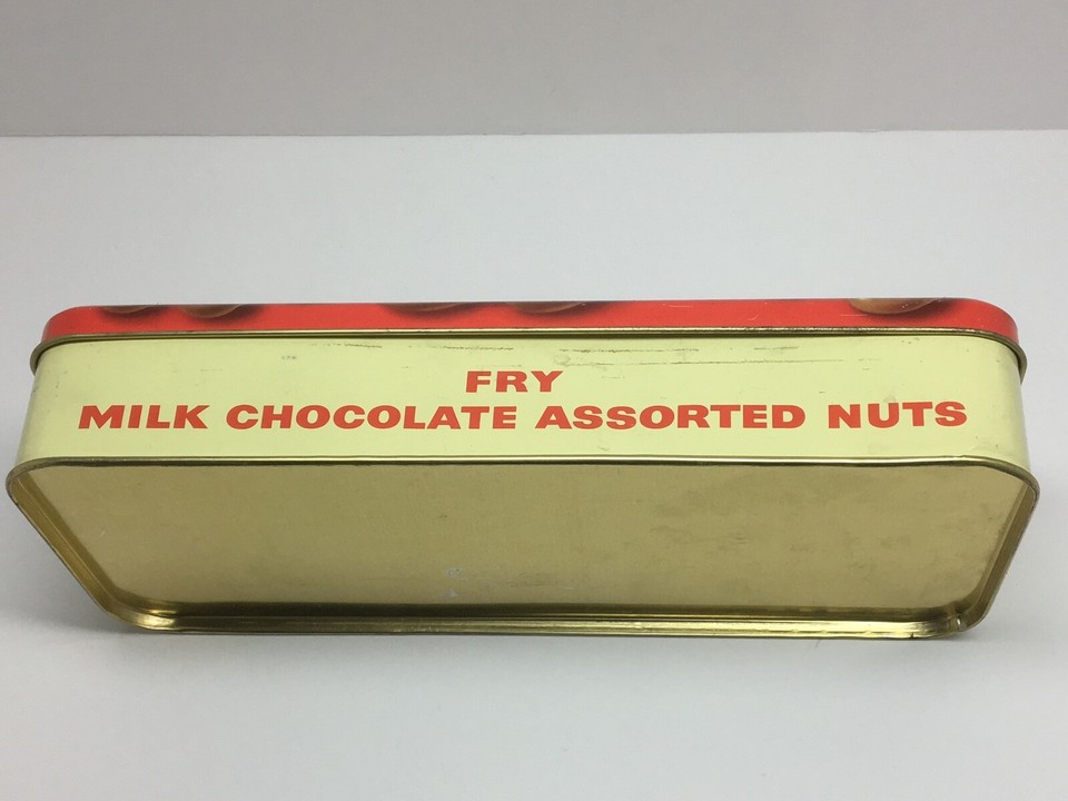 Vintage Fry Milk Chocolate Assorted Nuts Tin 10x4 Cadbury England ...
