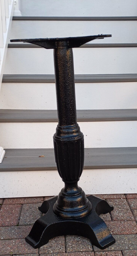 Antique Cast Iron Table Pedestal Base | eBay