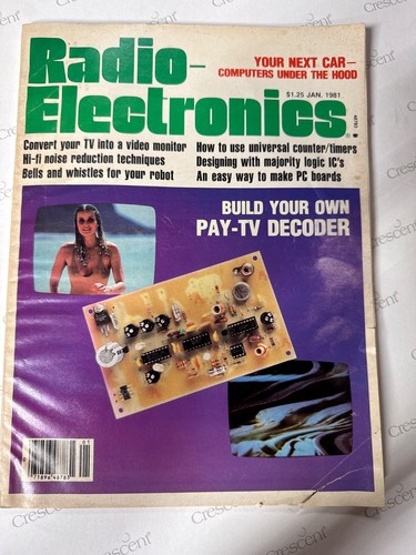 Radio-Electronics Magazine January 1981 Bo Derek on Cover Good ...
