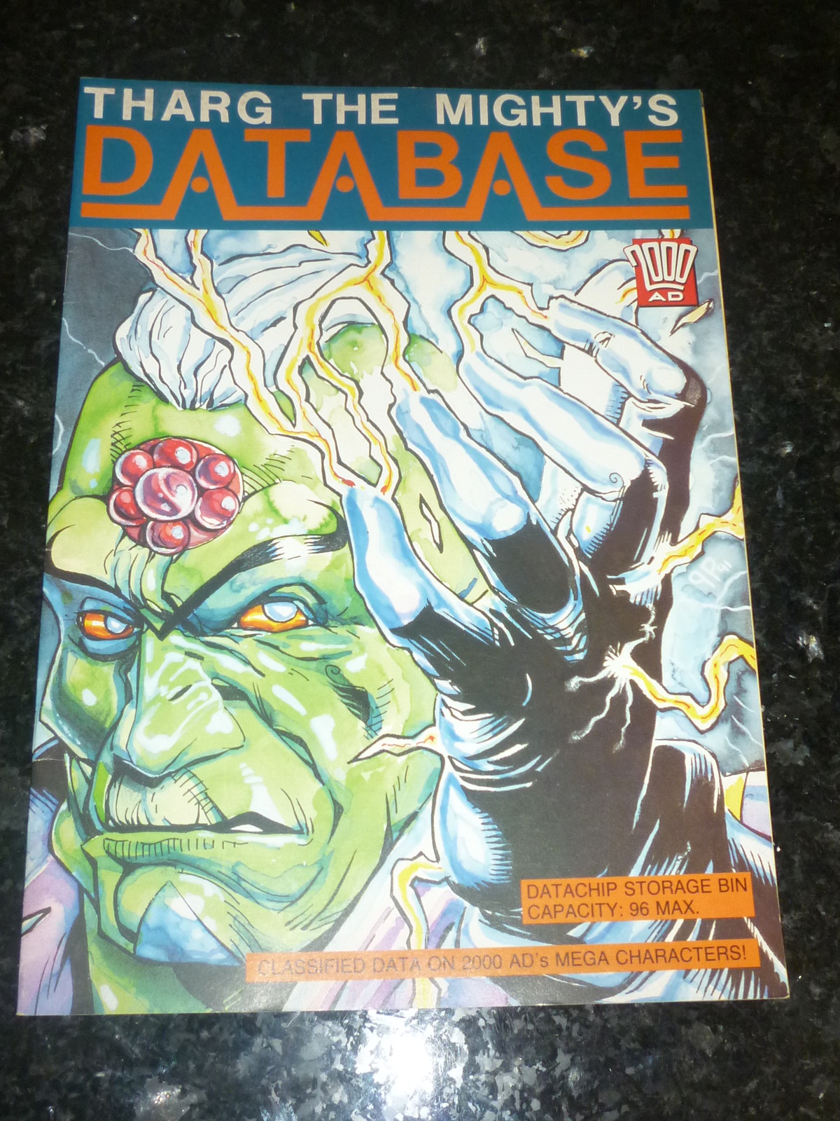 2000 AD Comic - THARG THE MIGHTY'S - Datebase sticker Album (Empty ...