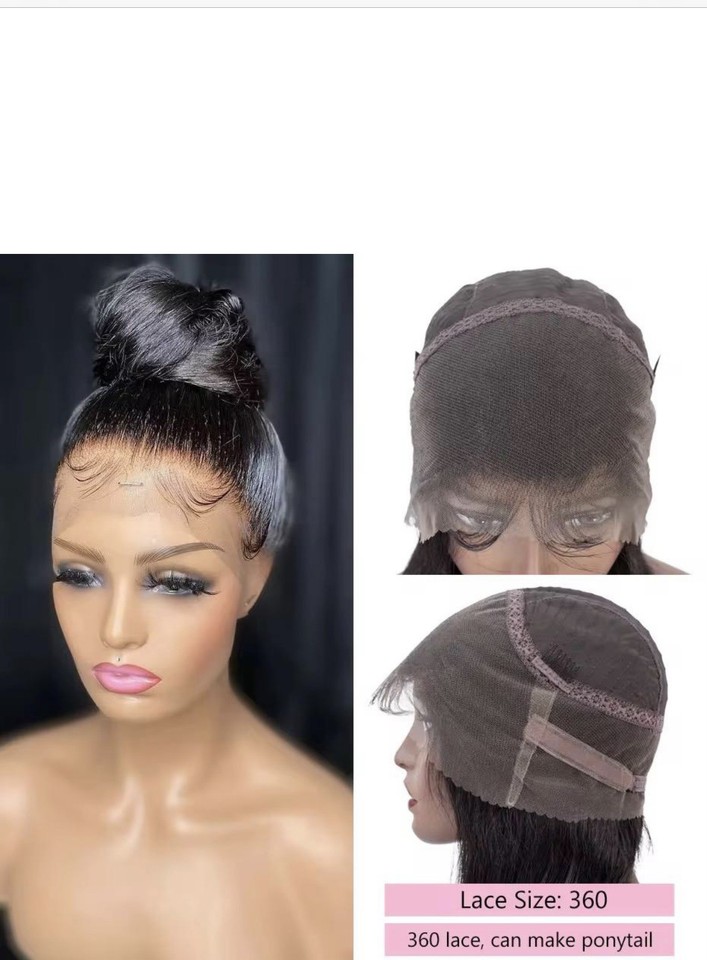 Full Lace 360 Human hair Wig 22 Inch Body Wave | eBay Australia