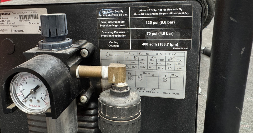 Thermal Dynamics Cutmaster 101 Plasma Cutter 45 ft Torch – Exc ...