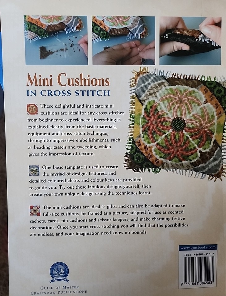 Mini Cushions in Cross Stitch : 30 Original Designs to Make by Sheena ...