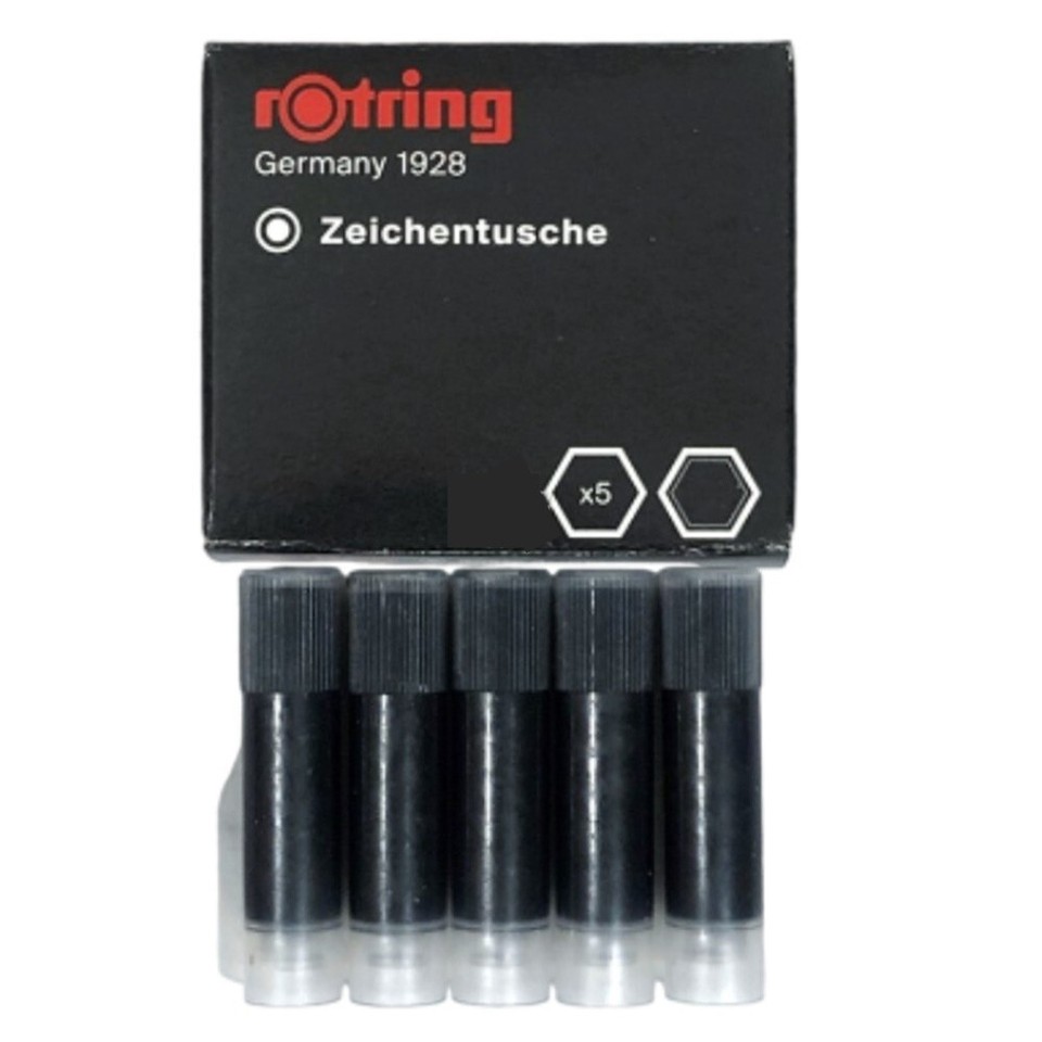 Ink Cartridge Rotring Black Refill Isograph Pen Technical Drawing Paper ...