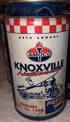 Pepsi Cola Six Pack Cans of 1998 "Amoco Knoxville National" Sprint Car ...
