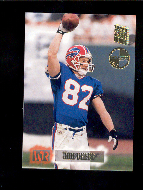 1994 Stadium Club DON BEEBE Buffalo Bills Members Only Rare Card | eBay