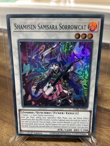 Yu-Gi-Oh! - Shamisen Samsara Sorrowcat - DABL-EN044 - Super Rare - 1st Edition | eBay Australia