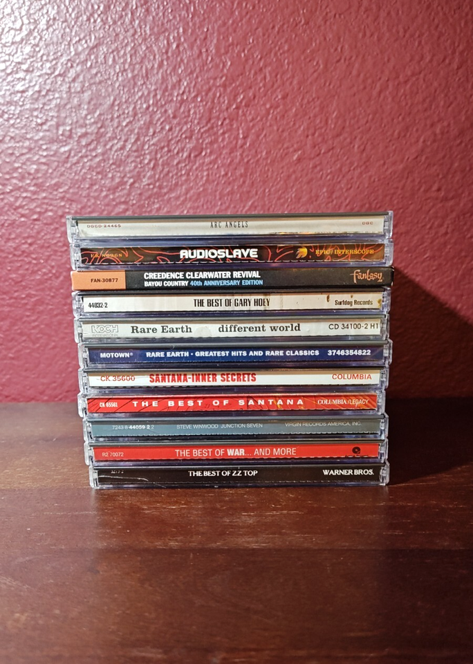 Variety-Blues Rock, Classic Rock, Pop, Rock- Music CDs (1 Lot of 11 CDs ...