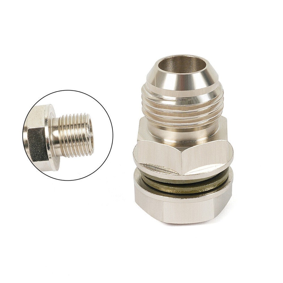 AN10 10AN Turbo Oil Pan / Oil Sump Return Drain Adapter Bung Fitting No ...