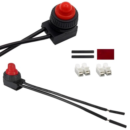 Normally Closed NC Mini Push Button Switch, 12V 24V Small Pushbutton ...