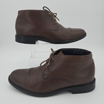 Bostonian Boots Mens 8 Brown Leather Chukka Ankle Desert Lace Up Dress ...