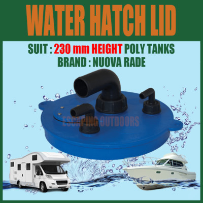Rigid Poly Holding Storage Tank Hatch Lid - BLUE FRESH WATER - CARAVAN ...