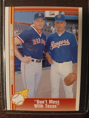 NOLAN RYAN RANGERS 1991 PACIFIC "DON'T MESS WITH TEXAS" BASEBALL CARD ...
