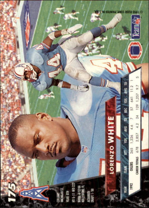 1993 Ultra #175 Lorenzo White - NM | eBay