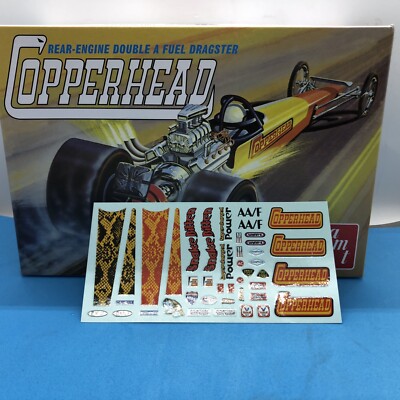 FOB Copperhead Dragster Drag Race AHRA NHRA DECAL SHEET AMT 1:25 LBR ...