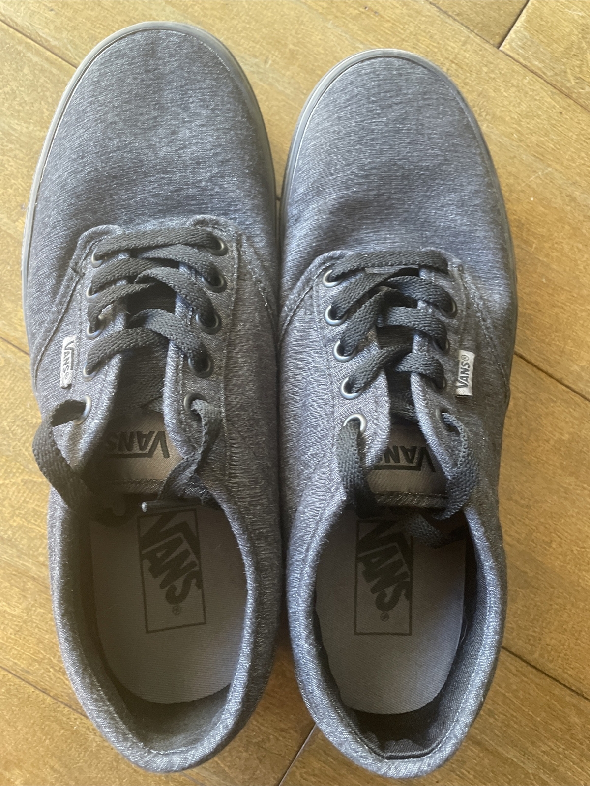VANS Authentic Classic Dark Gray Canvas Shoes Men Sne… - Gem