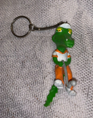 1982 Florida Alligator Golfer Key Chain- Celluloid Character ...