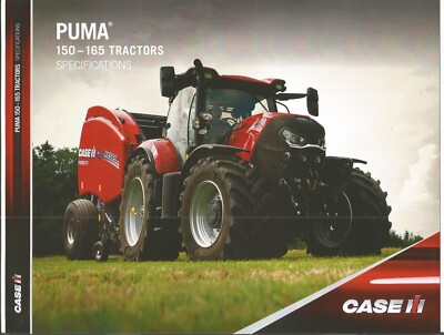 Original Case IH Puma 150 165 Specifications Sheet Brochure Form No ...