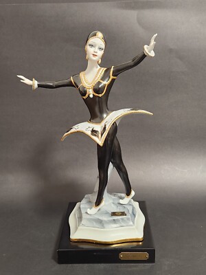 CAPODIMONTE - MARIO PEGORARO - ART DECO ESTER BALLERINA FIGURINE WITH ...