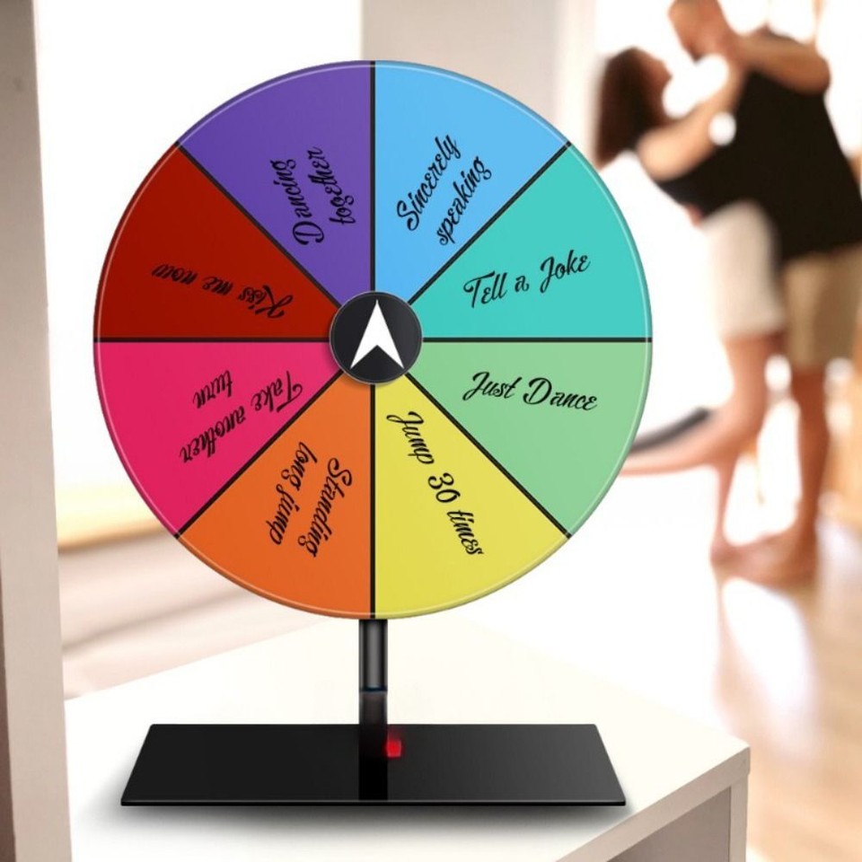 Round Dry Erase Spin Wheel Multicolor Spinner Game New Color Roulette ...