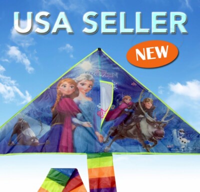55" Disney Frozen Anna Elsa Kristoff Kite color Outdoor Sport/Line K78 ...