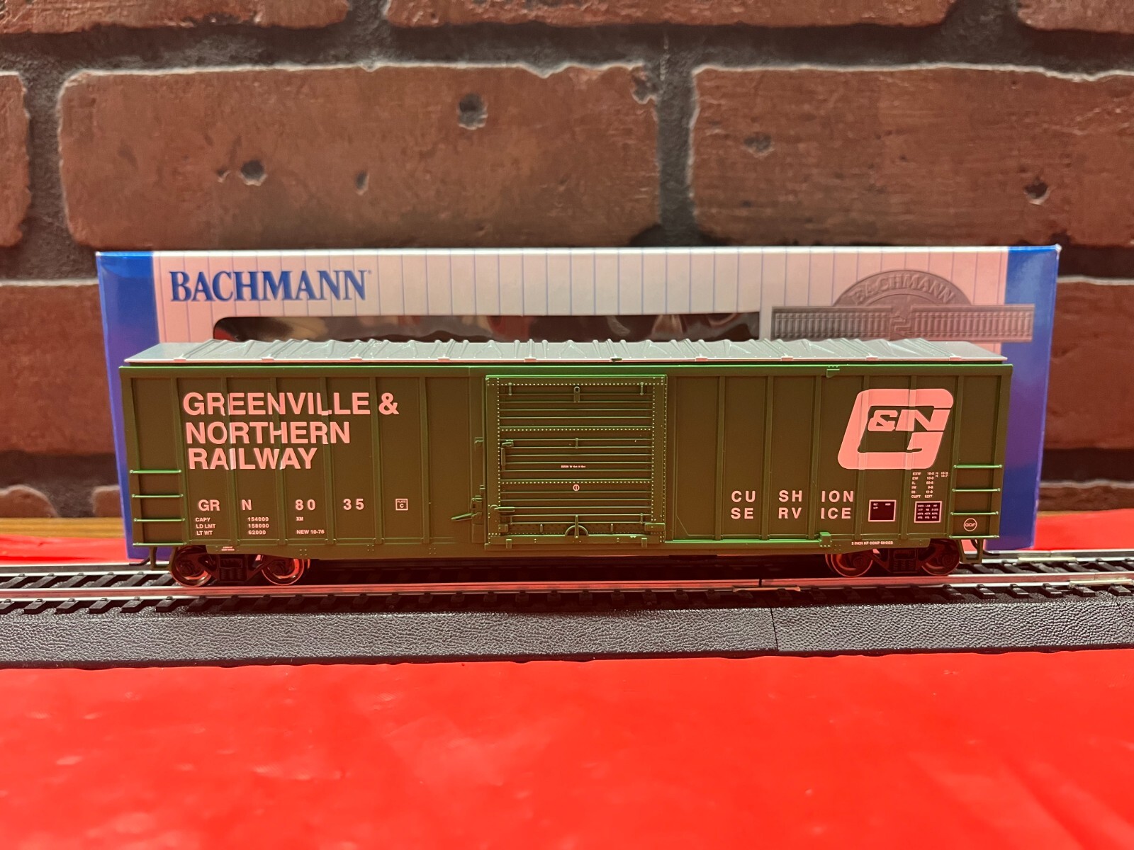 End Of Train Device ETD HO 50' Greenville Northern Braced Box Car ...