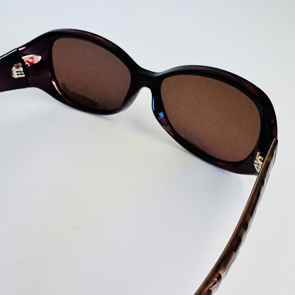 Fendi Sunglasses Y2K Italy Oval 57mm Logo Brown Monogram Fendi Sunglasses Y2K Italy Oval 57mm Logo Brown Monogram