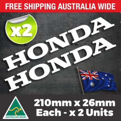 2 x HONDA Motorcycle Word Sticker Logo Vinyl Decal sticker JDM CBR 250 ...