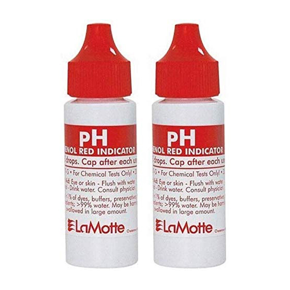 LaMotte Liquid Reagent 7037-G 1 oz 2 Pack pH Indicator for Swimming ...