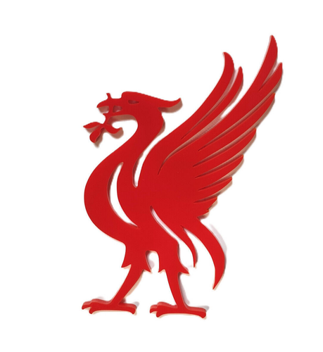 Acrylic Liverbird Craft Shape, Liverpool Bird Logo, Anfield Emblem, Red ...