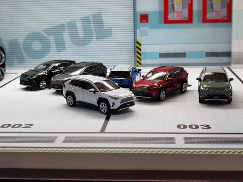 LCD 1:64 Toyota RAV4 SUV Hybrid Model Car Alloy Diecast Toy Vehicle ...