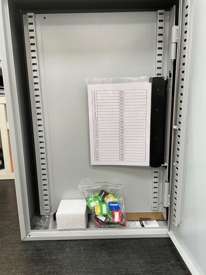 BARSKA Key Lock Adjustable Key Cabinet Lock Box with Colorful Key Tag ...