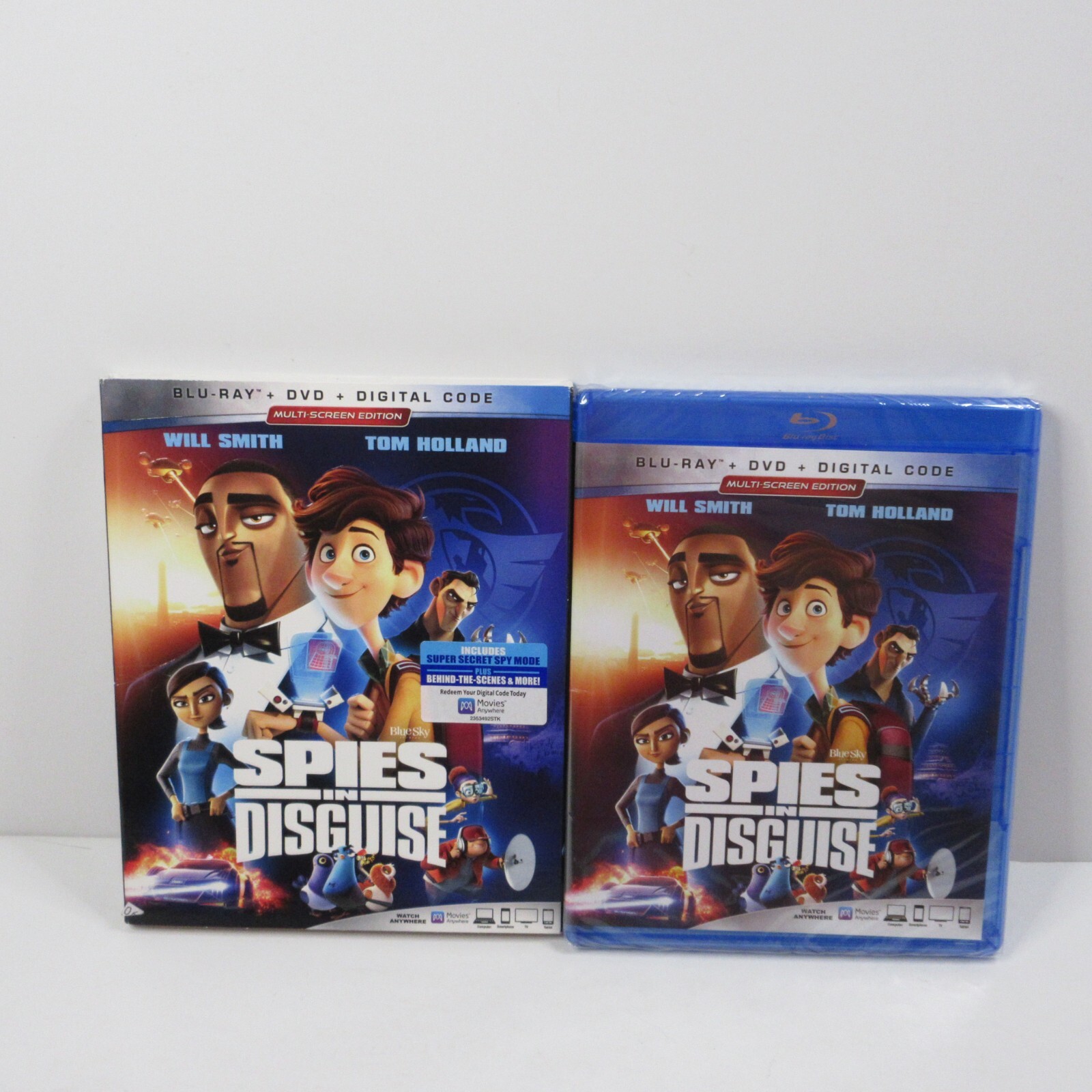 Spies in Disguise (Blu-ray + DVD + Digital, 2019, Slipcover) - New ...