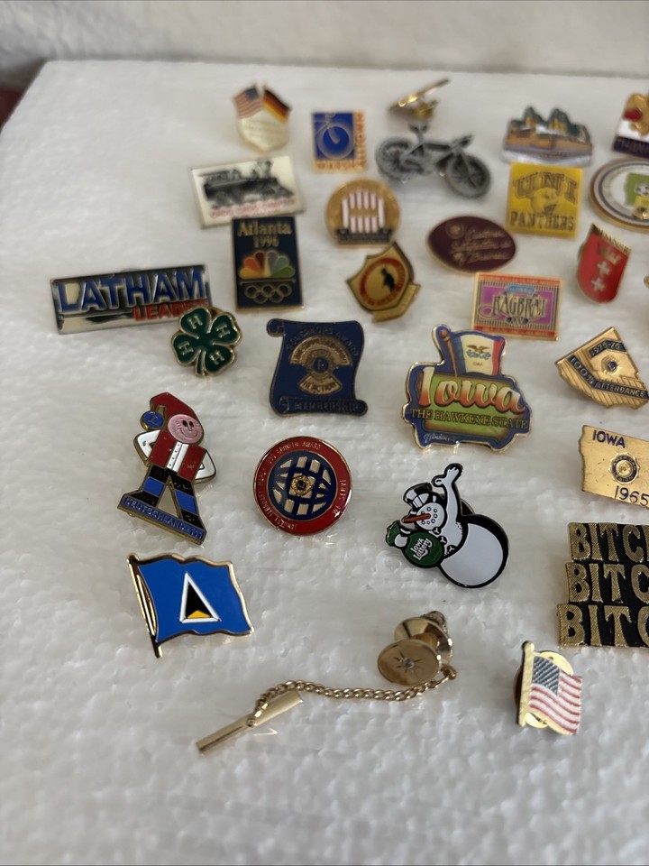 Lapel Pin Lot of 35 Pins Mixed Lot All Pre-Owned | eBay