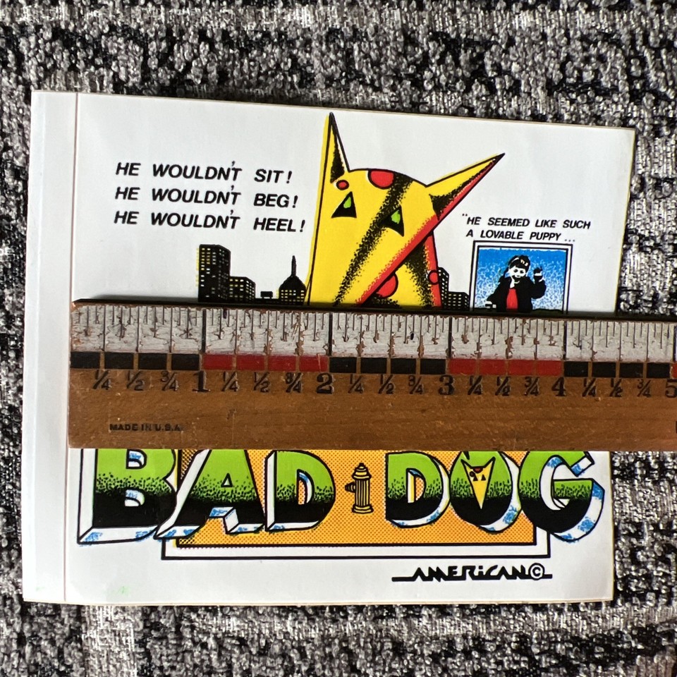 Vintage Bad Dog Sticker Skateboard Sticker 1980’s | eBay