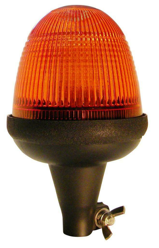 Green & Amber LED Beacons 12-24v Tractor Digger Dumper Seat Belt ...