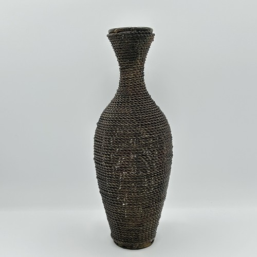 Interlude Home Inc 11 inch Woven All Metal Vase Heavy Made In India ...