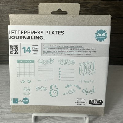We R Memory Keepers Lifestyle Letterpress Plates JOURNALING ...