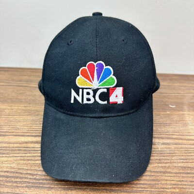 Vintage NBC news channel 4 Cap Hat Adjustable Black | eBay