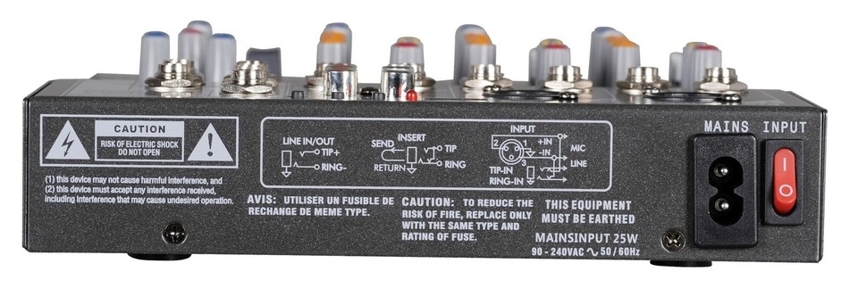 Audio2000'S AMX7303- Professional Four-Channel Audio Mixer with USB and ...