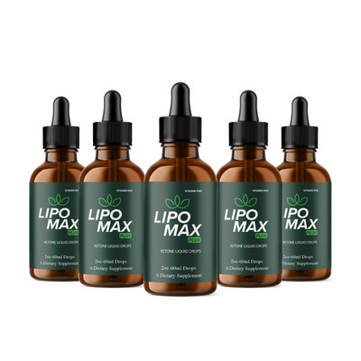 (5 Pack) Lipo Max Ketone Liquid Drops LipoMax Weight Loss Support 150 ...