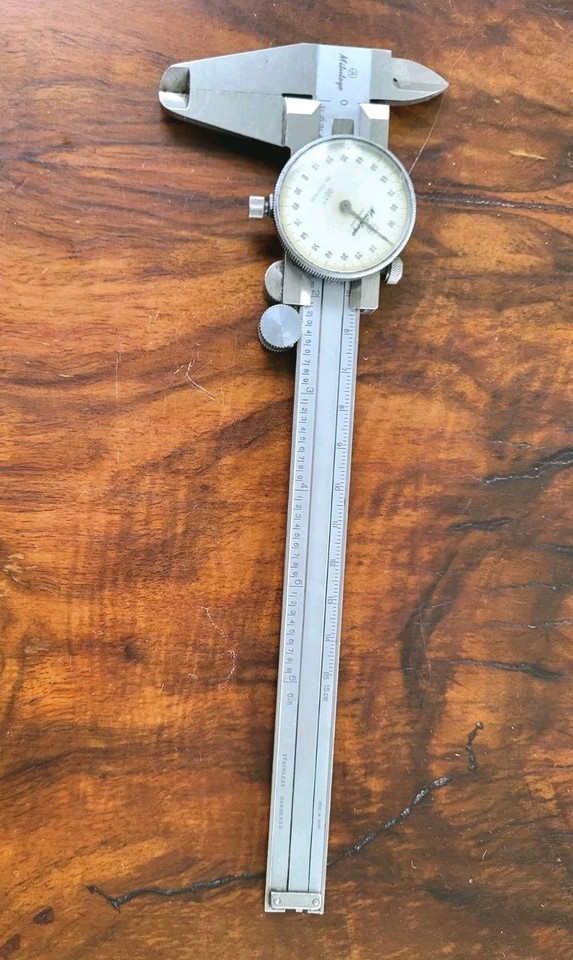 Vintage Mitutoyo No. 505-626 Dial Caliper 6"/15cm Machinist Tool Made ...