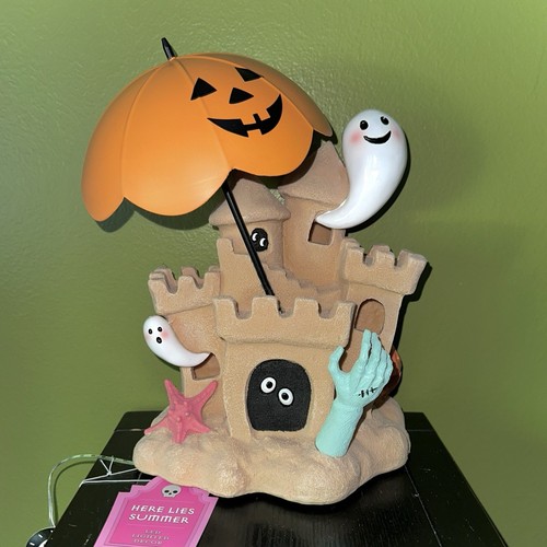 HERE LIES SUMMER Light Up Haunted Sandcastle Beach Halloween SUMMERWEEN ...